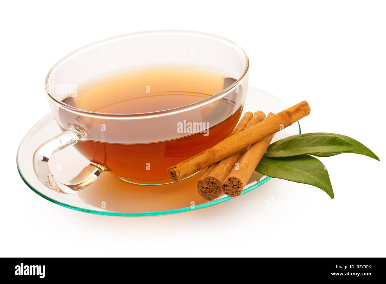 Red mug tea cinnamon Cut Out Stock Images & Pictures - Alamy