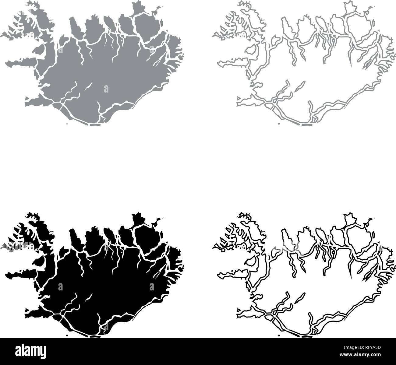 Land of glacier Stock Vector Images - Alamy