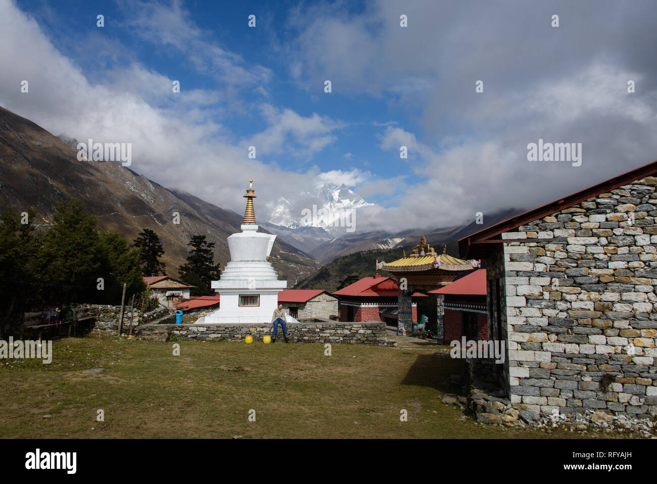 Stupa in Nepal Stock Photo - Alamy
