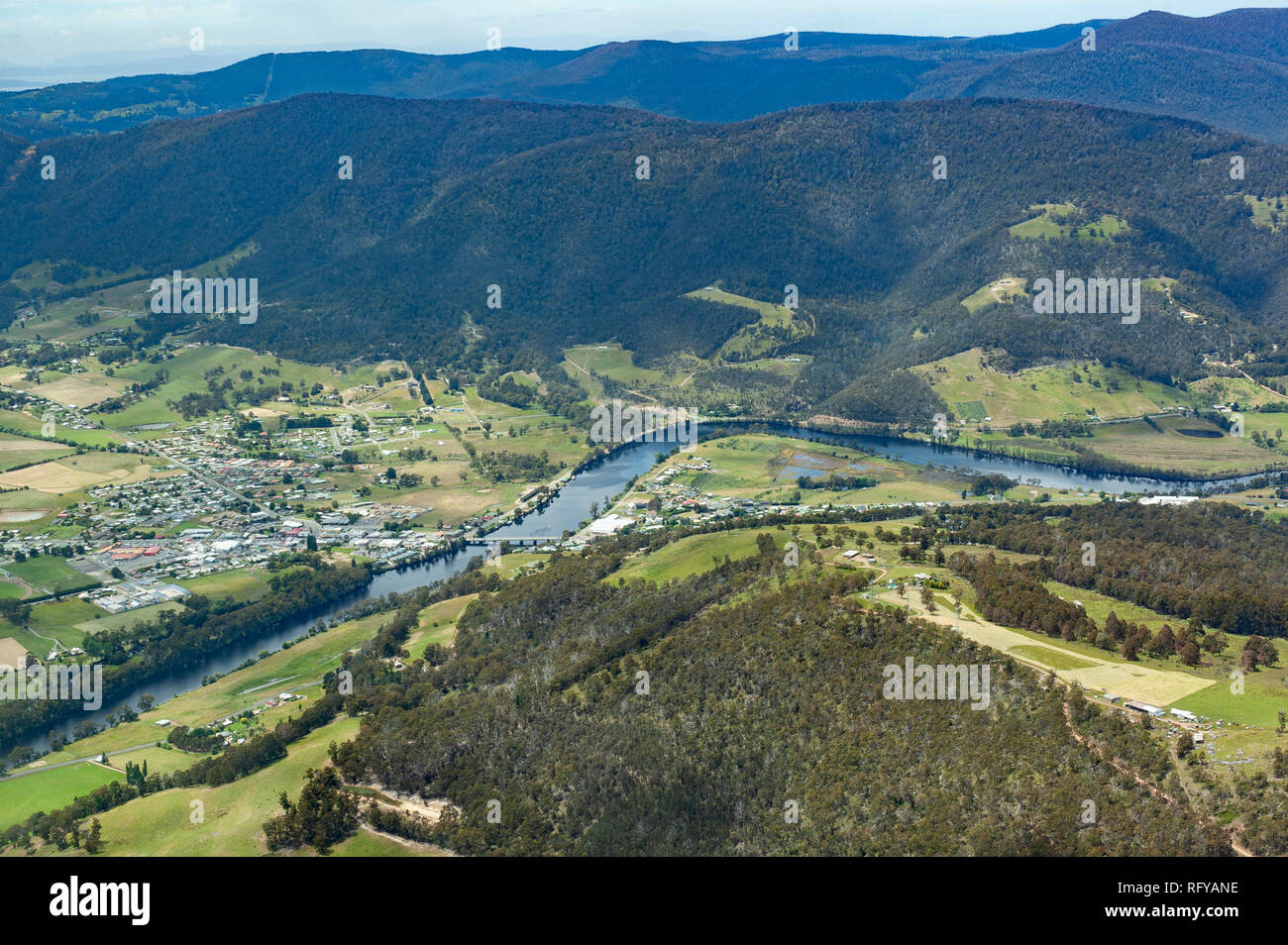 Valley farming aerial hi-res stock photography and images - Alamy