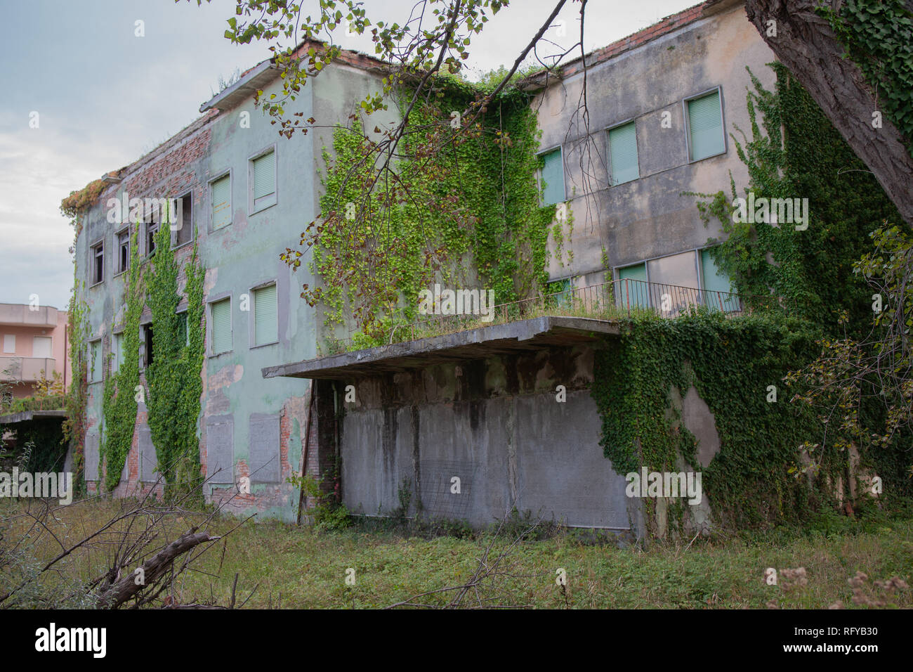 Lost Place in Censenatico, Italy, Europe, 9/18/2018. An old rotten ...