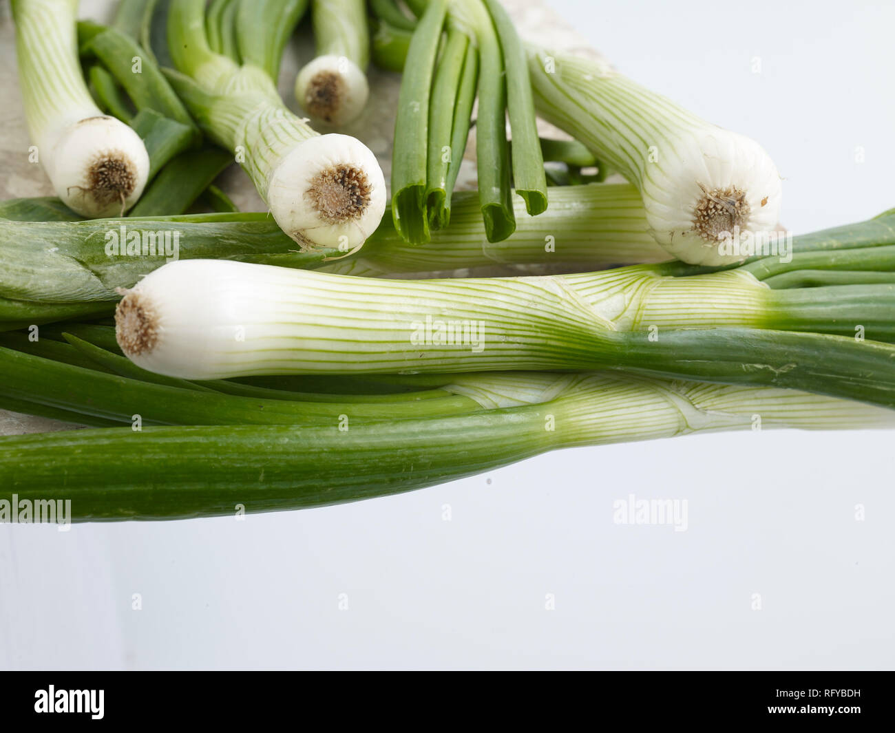 Spring onions, scallion, vegetable food still-life photograph Stock ...