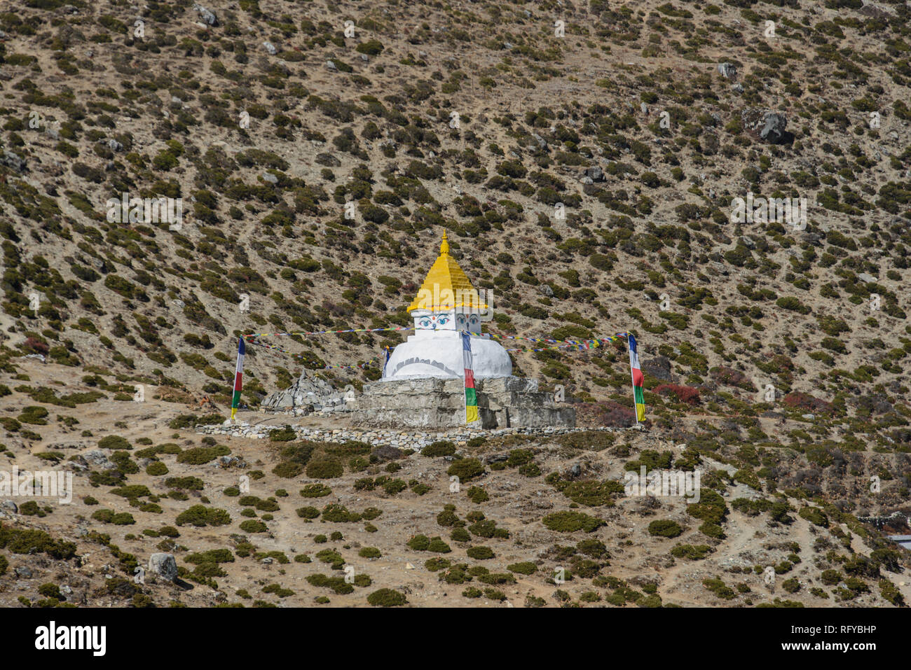 Stupa in Nepal Stock Photo - Alamy