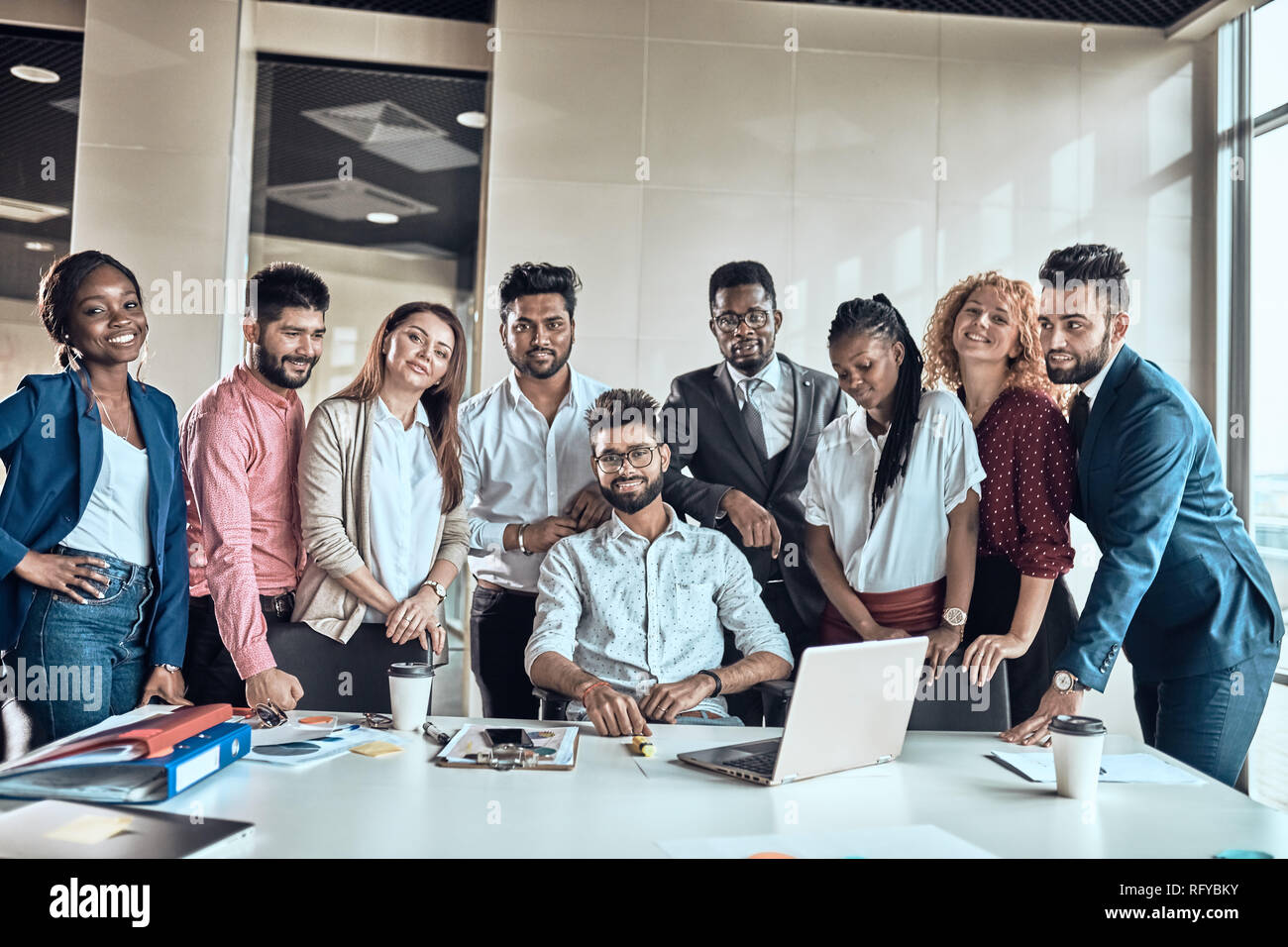 different people with common aim, purpose Stock Photo - Alamy