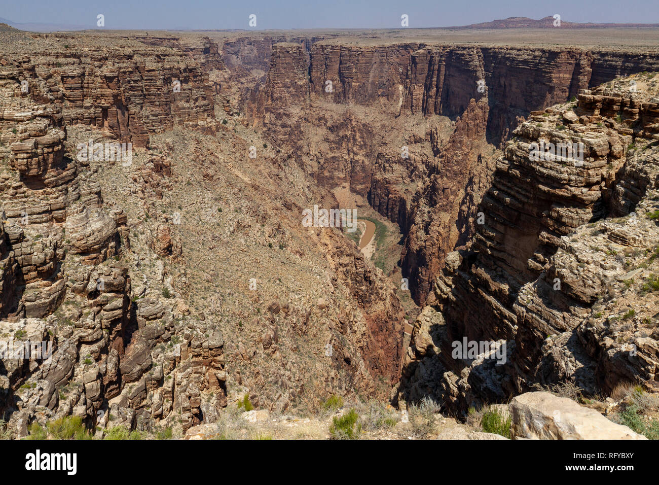The Little Colorado River inside the Little Colorado River Gorge ...