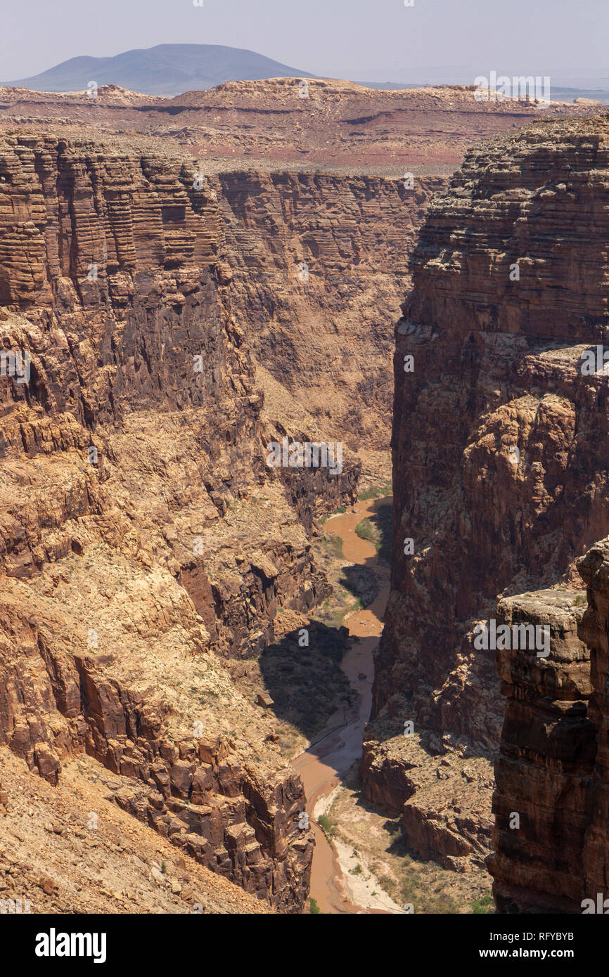 The Little Colorado River inside the Little Colorado River Gorge ...
