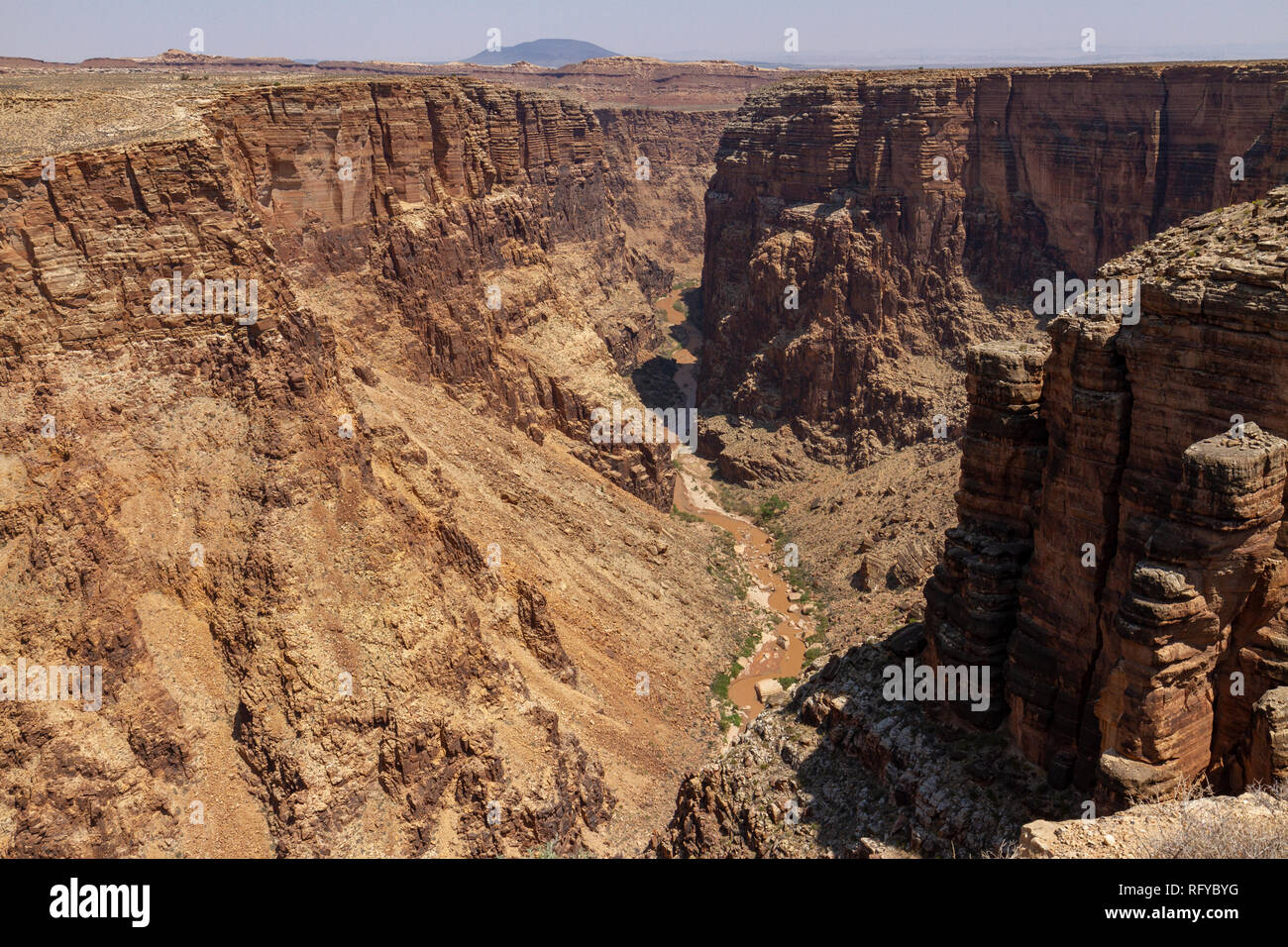 The Little Colorado River inside the Little Colorado River Gorge ...