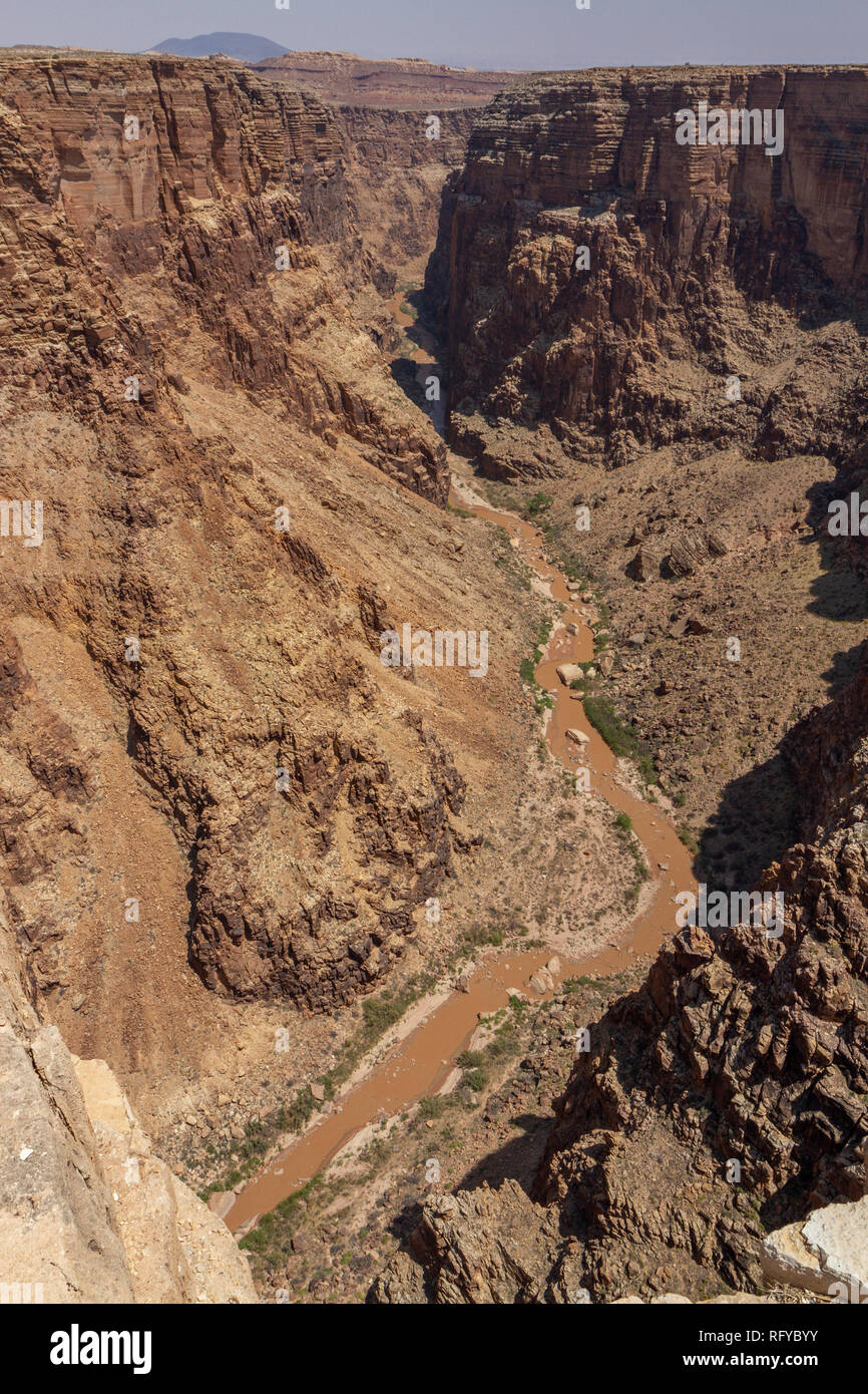 The Little Colorado River inside the Little Colorado River Gorge ...