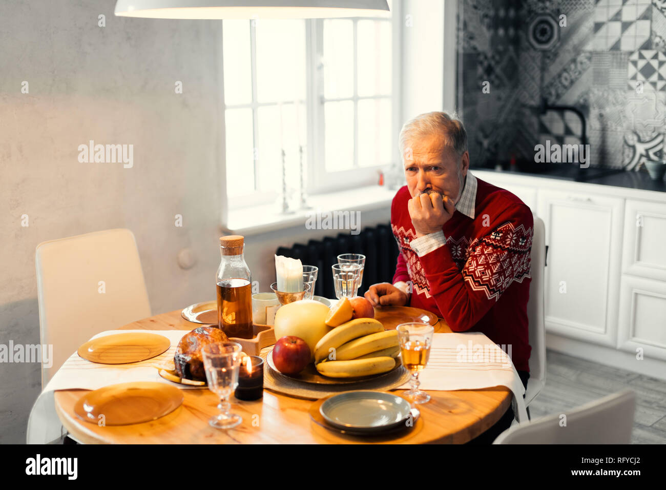 Asian Eating Alone Sad