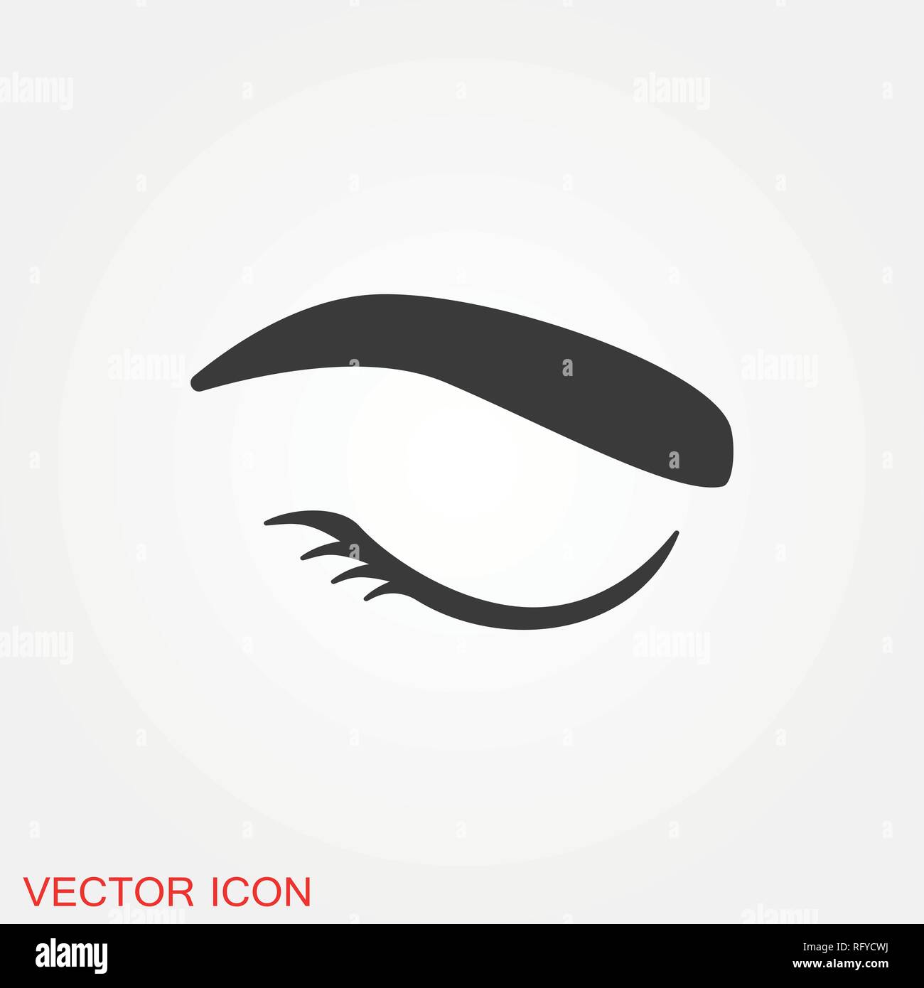 Eyebrow icon. Eyebrow tattoo. logo, illustration, vector sign symbol ...