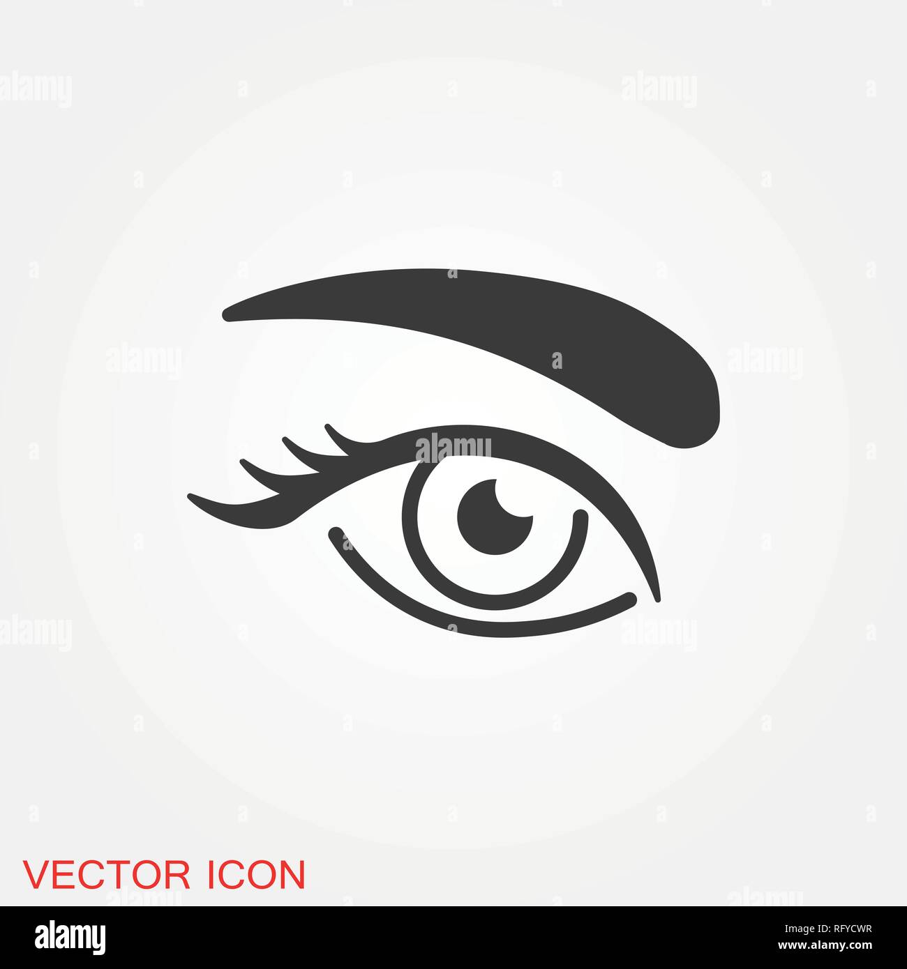 Eyebrow icon. Eyebrow tattoo. logo, illustration, vector sign symbol ...