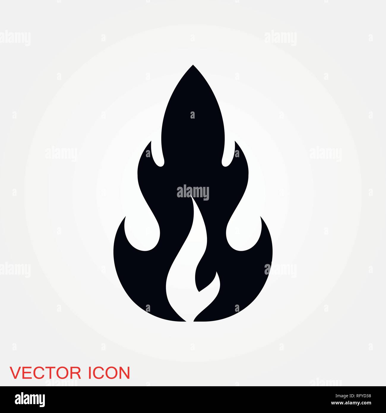 Fire icon logo, illustration, vector sign symbol for design Stock ...