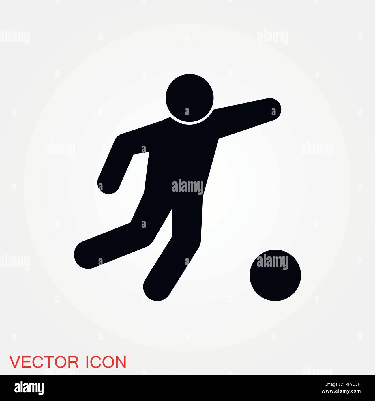 Soccer icon logo, illustration, vector sign symbol for design Stock ...