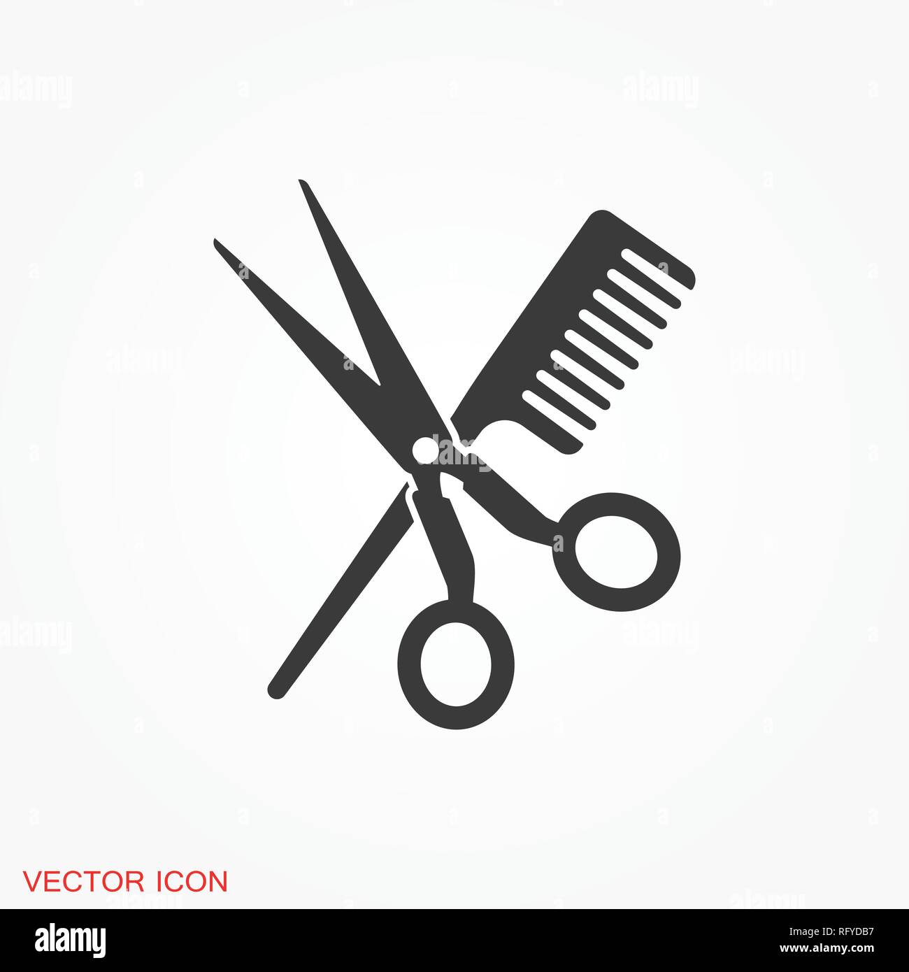 Barber icon hi-res stock photography and images - Alamy