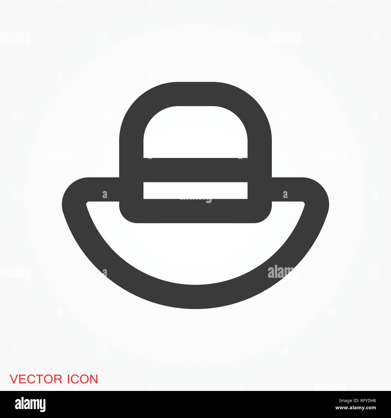 Hat icon logo, vector sign symbol for design Stock Vector Image & Art ...
