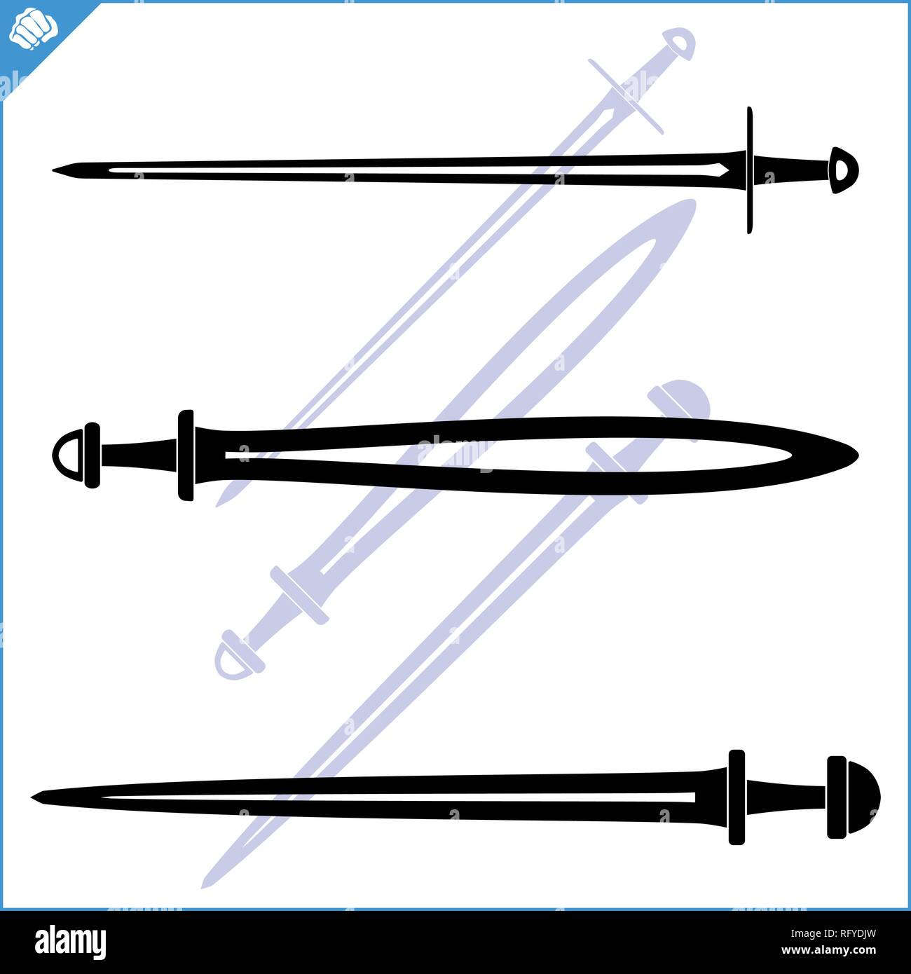 Historical reconstruction of weapons Stock Vector Images - Alamy