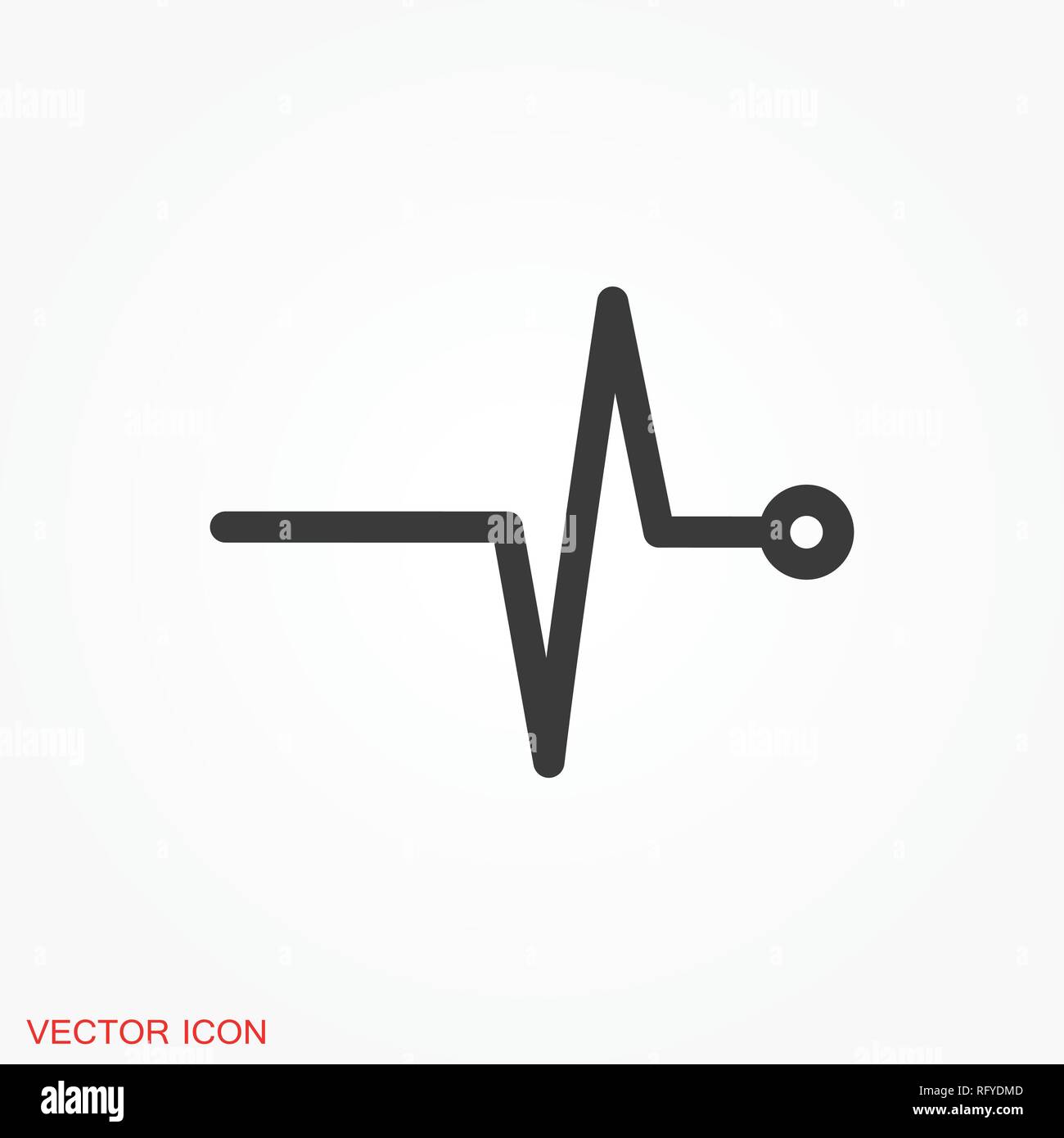 Heartbeat icon logo, vector sign symbol for design Stock Vector Image ...