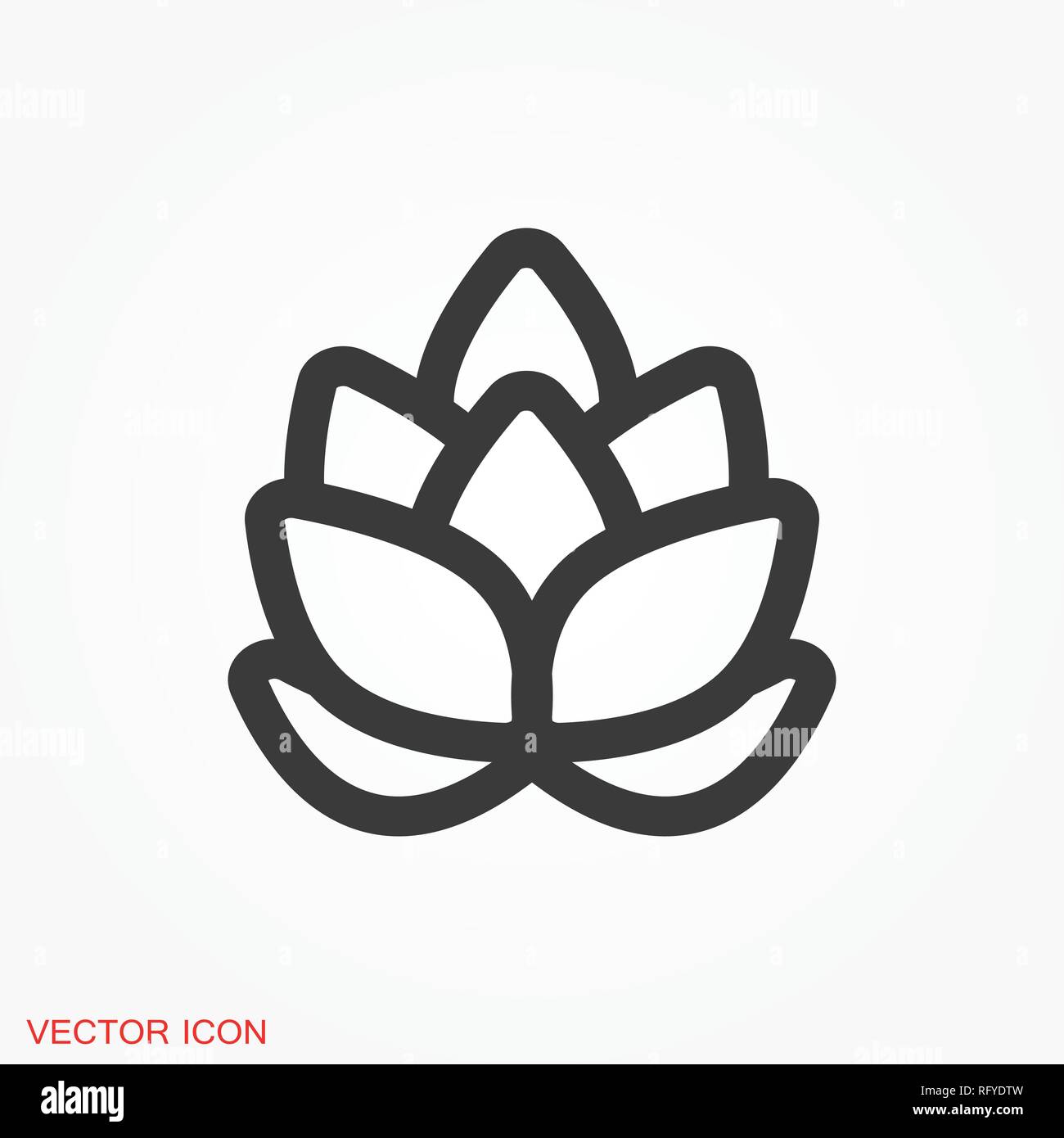 Hop icon logo, vector sign symbol for design Stock Vector Image & Art ...