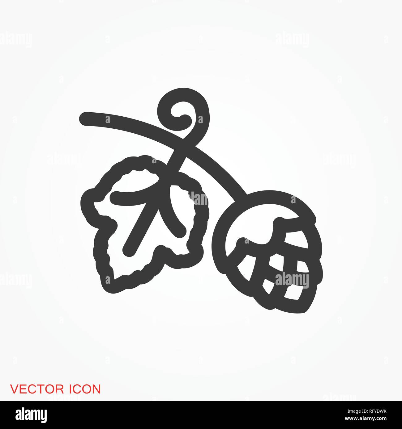Hop icon logo, vector sign symbol for design Stock Vector Image & Art ...