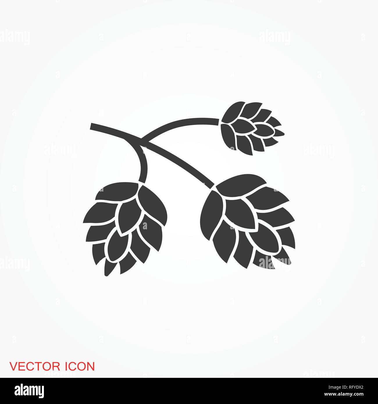 Hop icon logo, vector sign symbol for design Stock Vector Image & Art ...