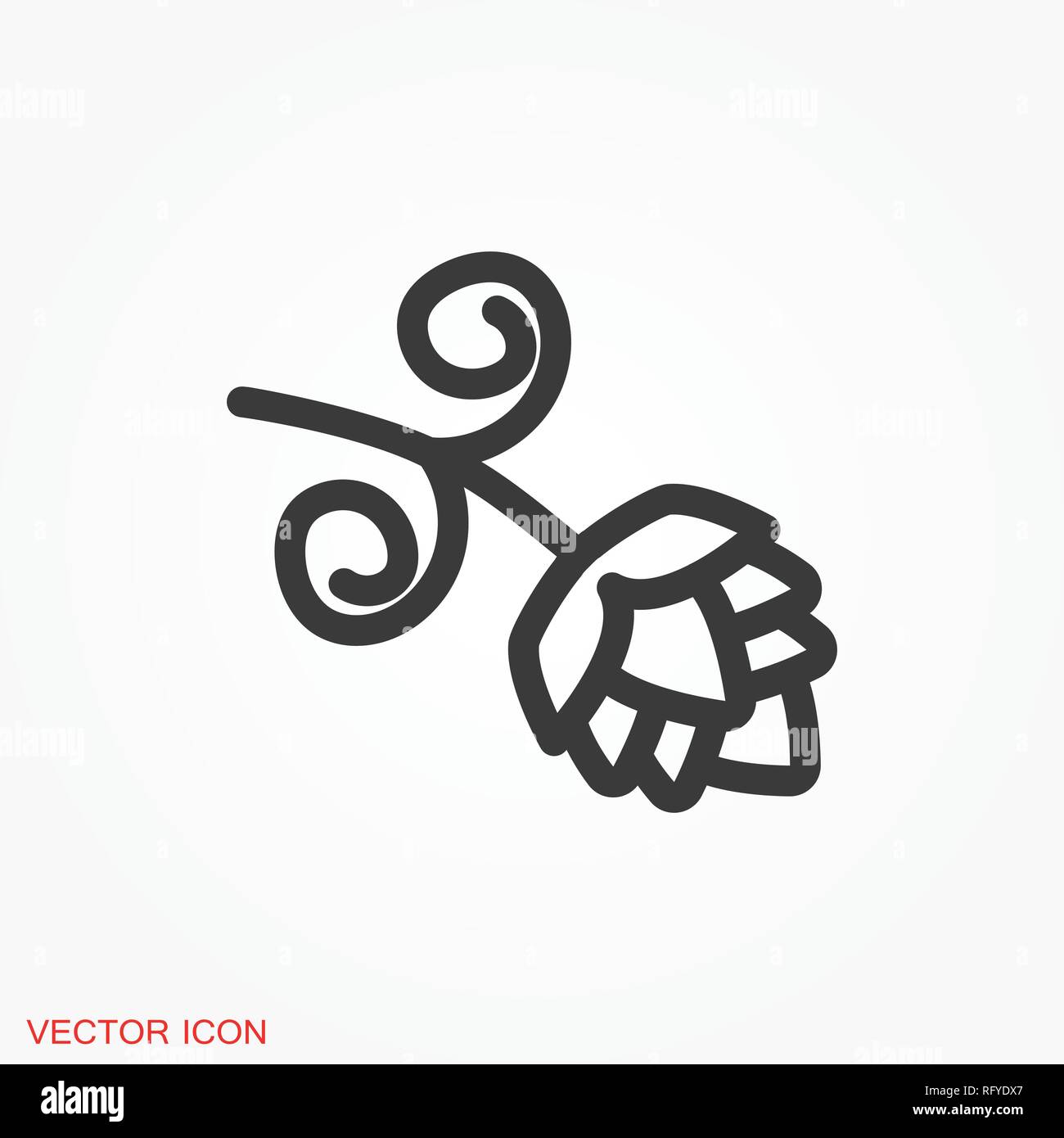 Hop icon logo, vector sign symbol for design Stock Vector Image & Art ...