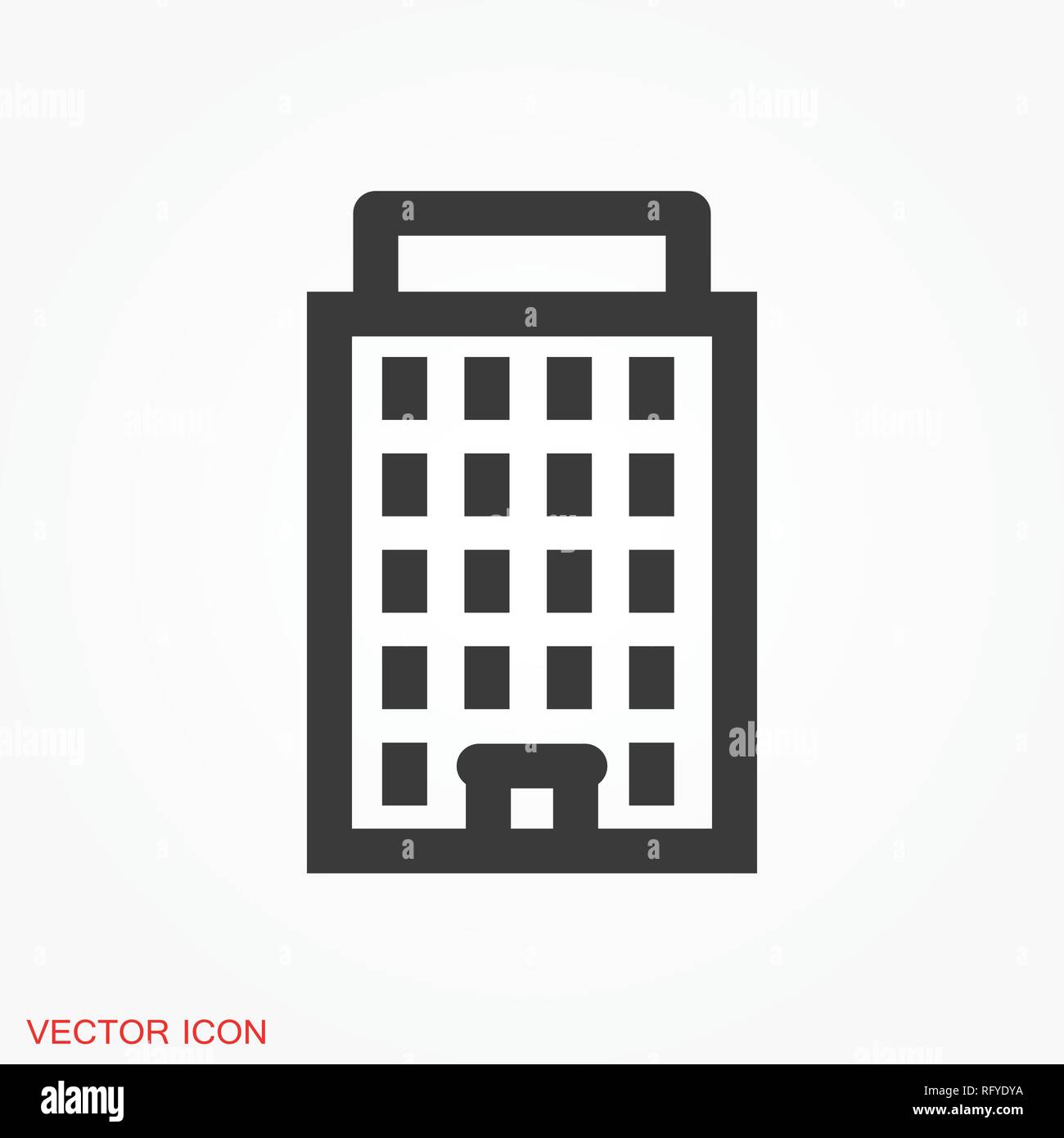 Hotel icon logo, vector sign symbol for design Stock Vector Image & Art ...