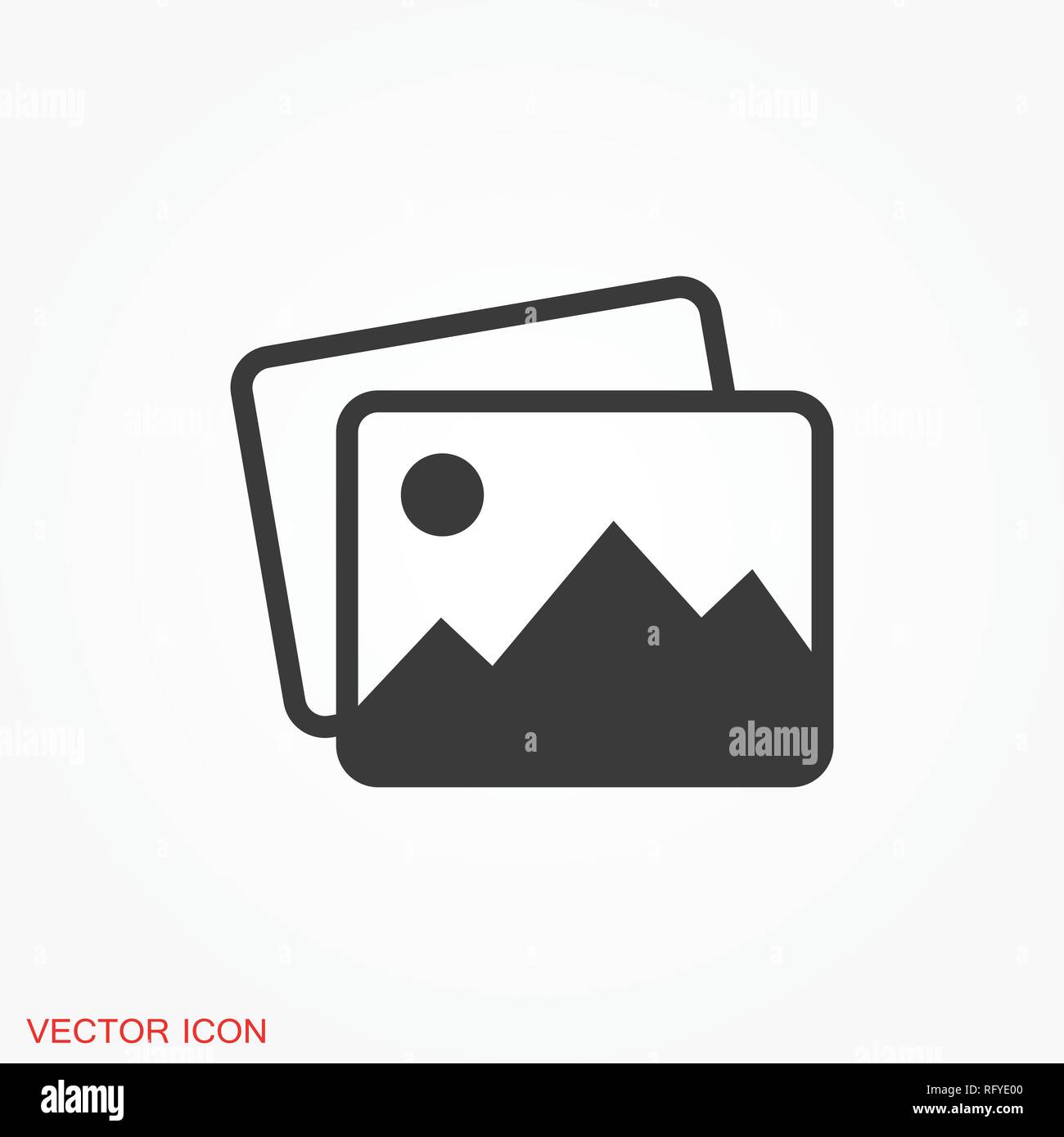 Image icon logo, vector sign symbol for design Stock Vector Image & Art ...