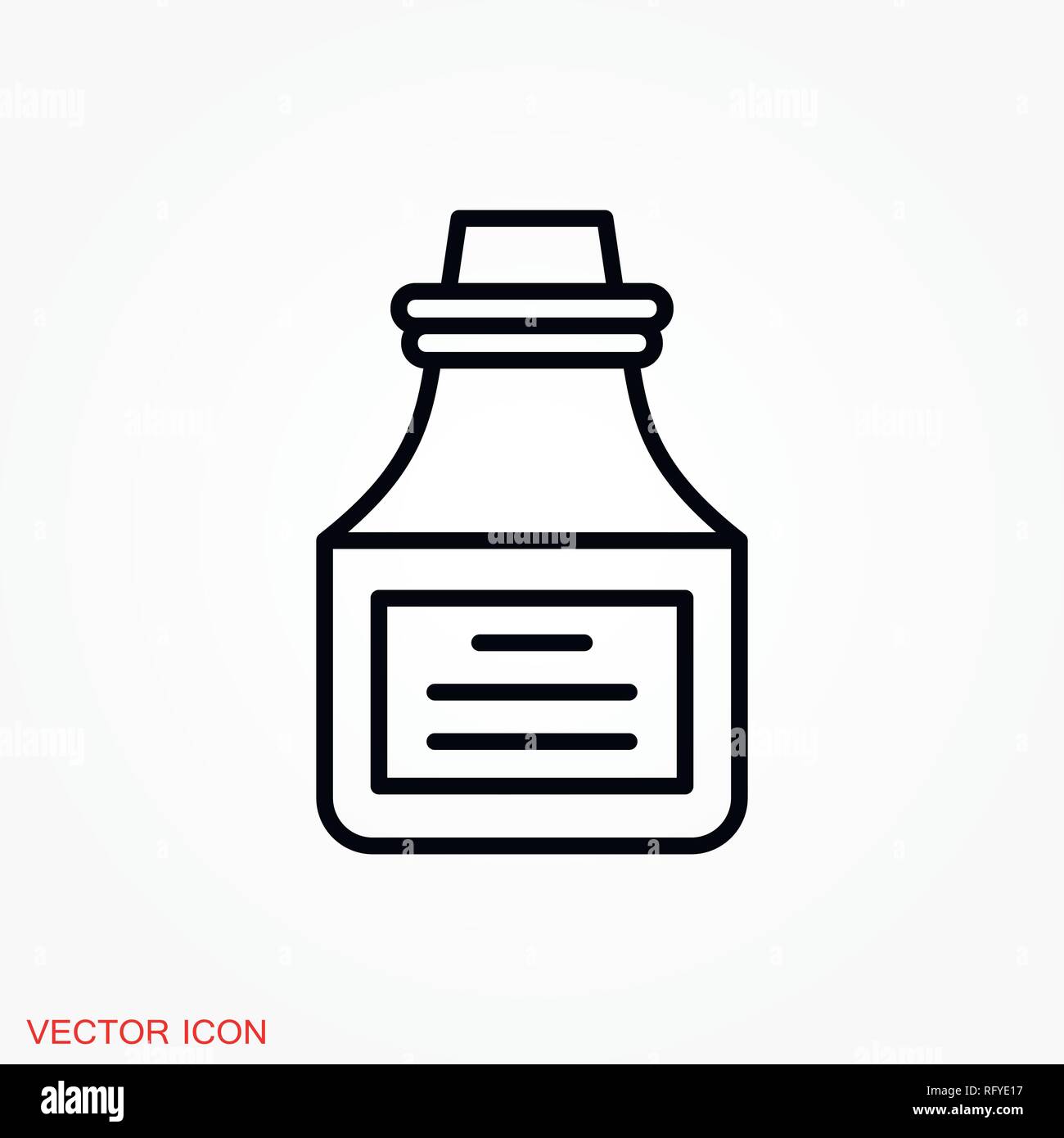 Quill ink icon logo, vector sign symbol for design Stock Vector Image ...