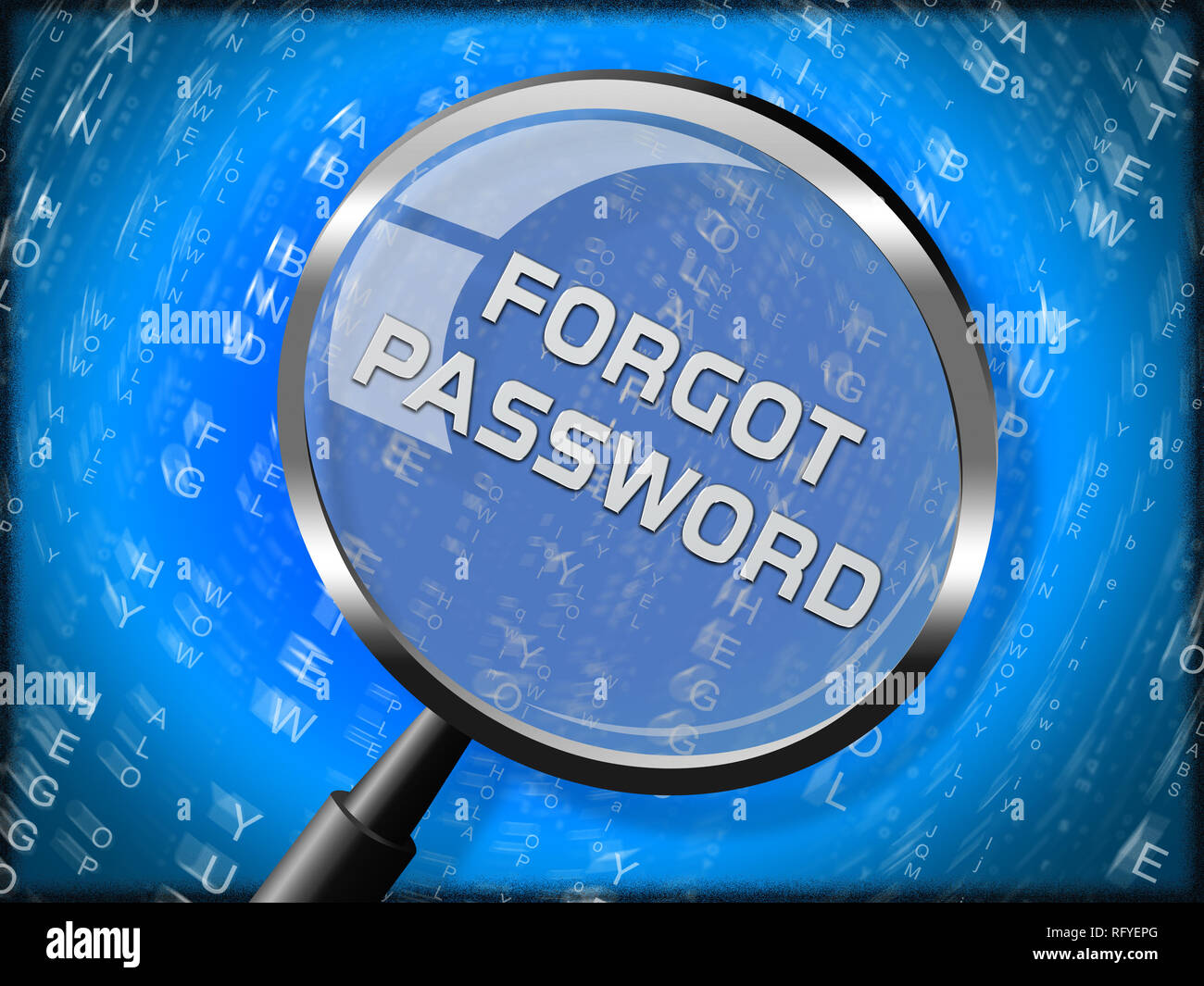 Forgot Password Magnifier Shows Login Authentication Invalid. remember ...