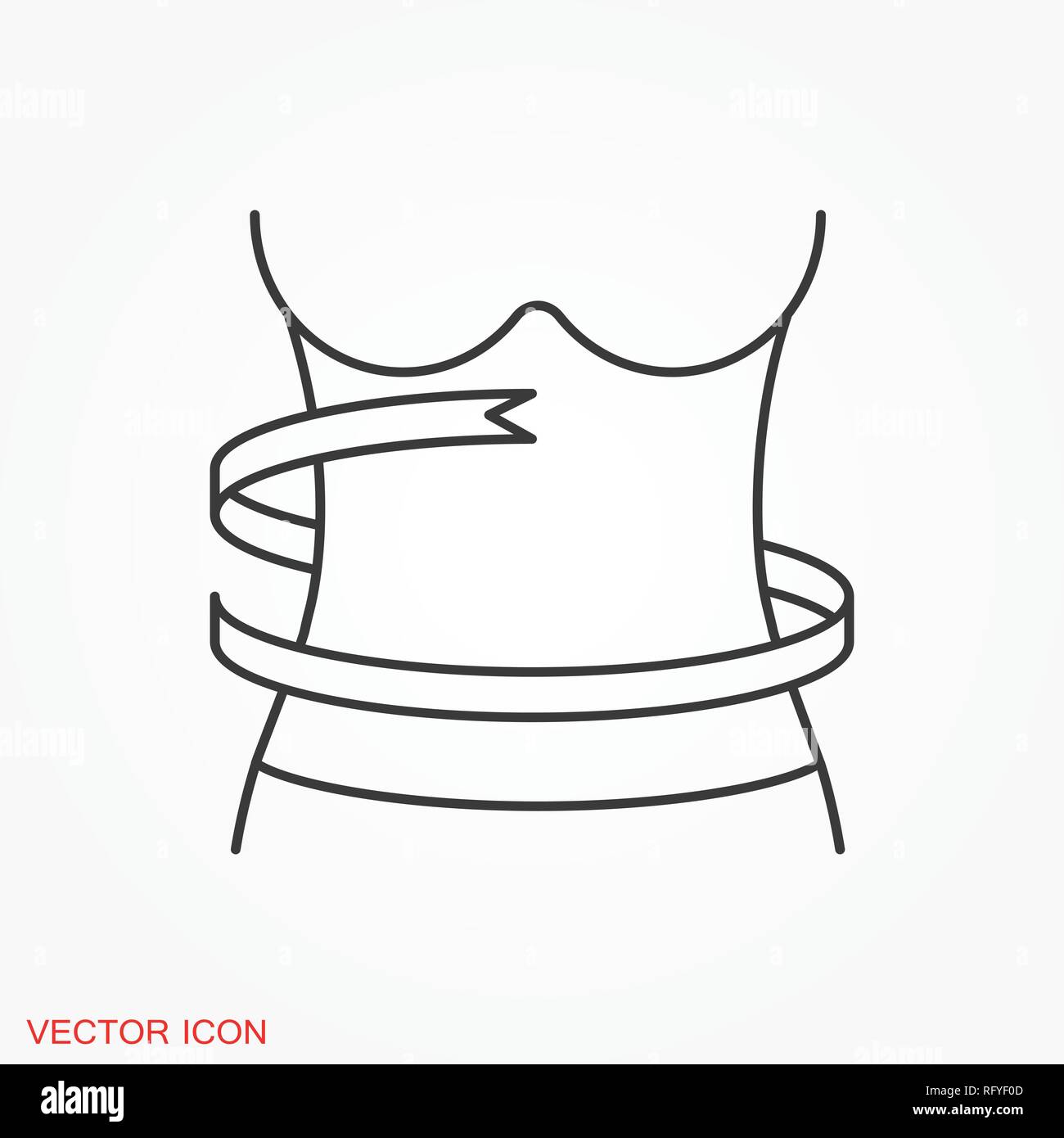 Weight loss icon logo, vector sign symbol for design Stock Vector Image ...