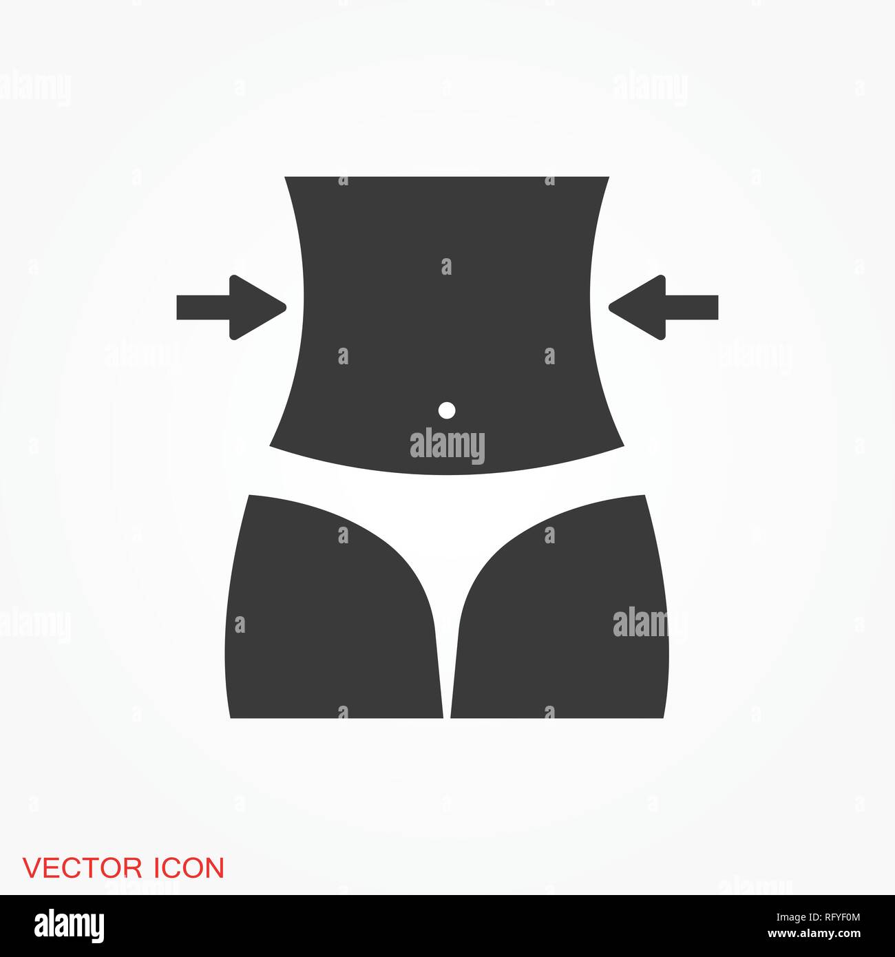 Weight loss icon logo, vector sign symbol for design Stock Vector Image ...