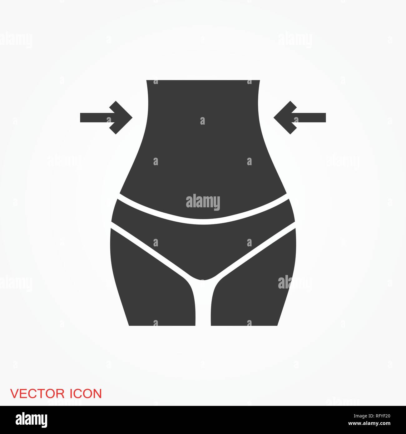 Weight loss icon logo, vector sign symbol for design Stock Vector Image ...