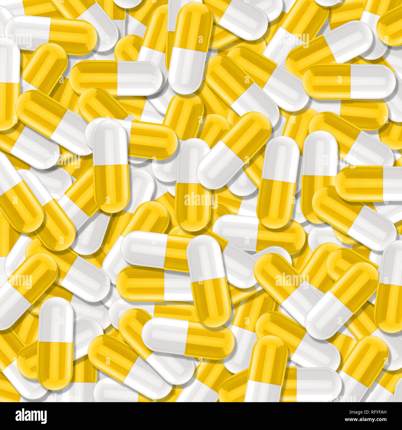 Colorful bright healthcare texture with bunch of yellow and white ...
