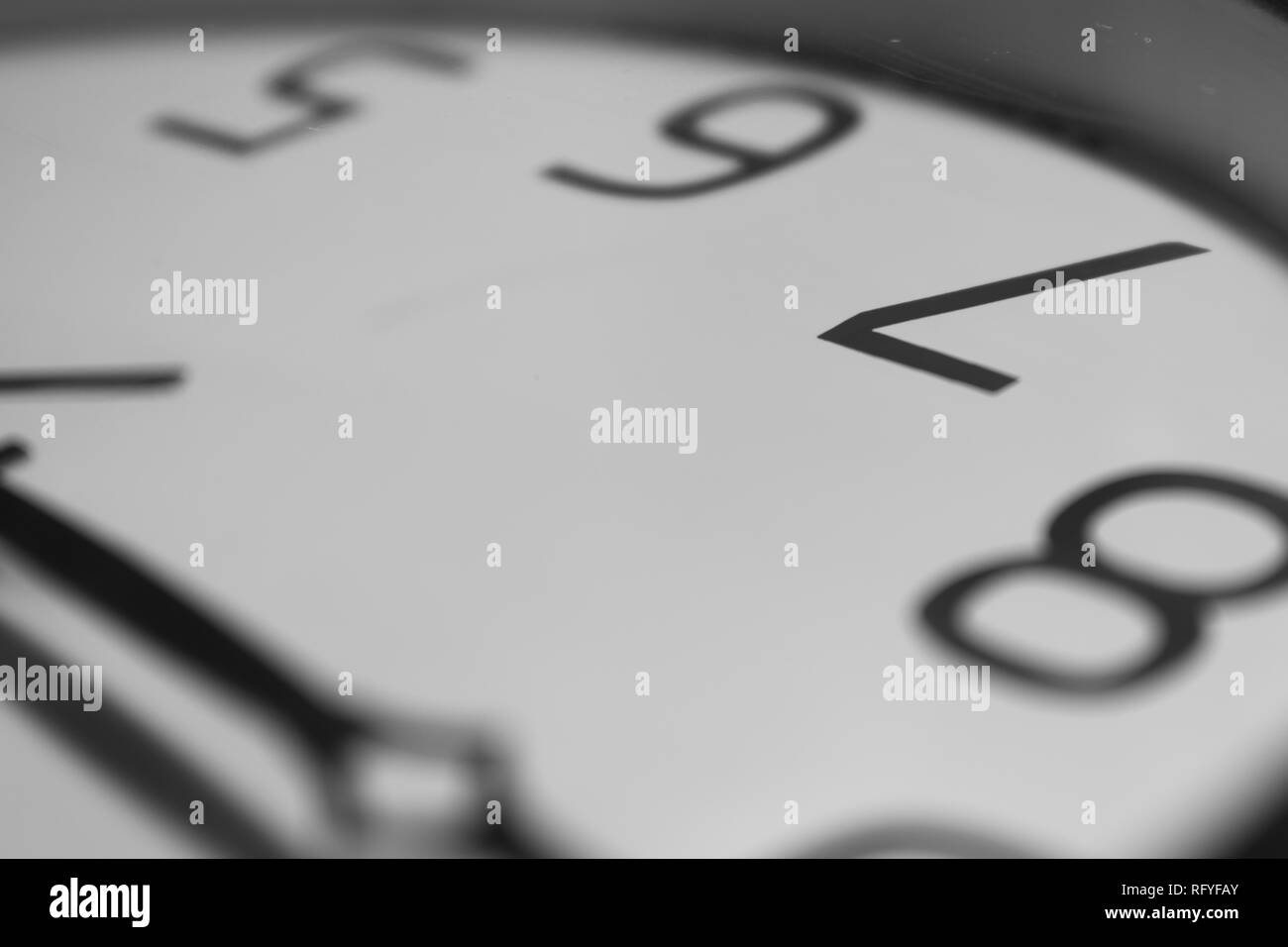 Clock with a view Black and White Stock Photos & Images - Alamy