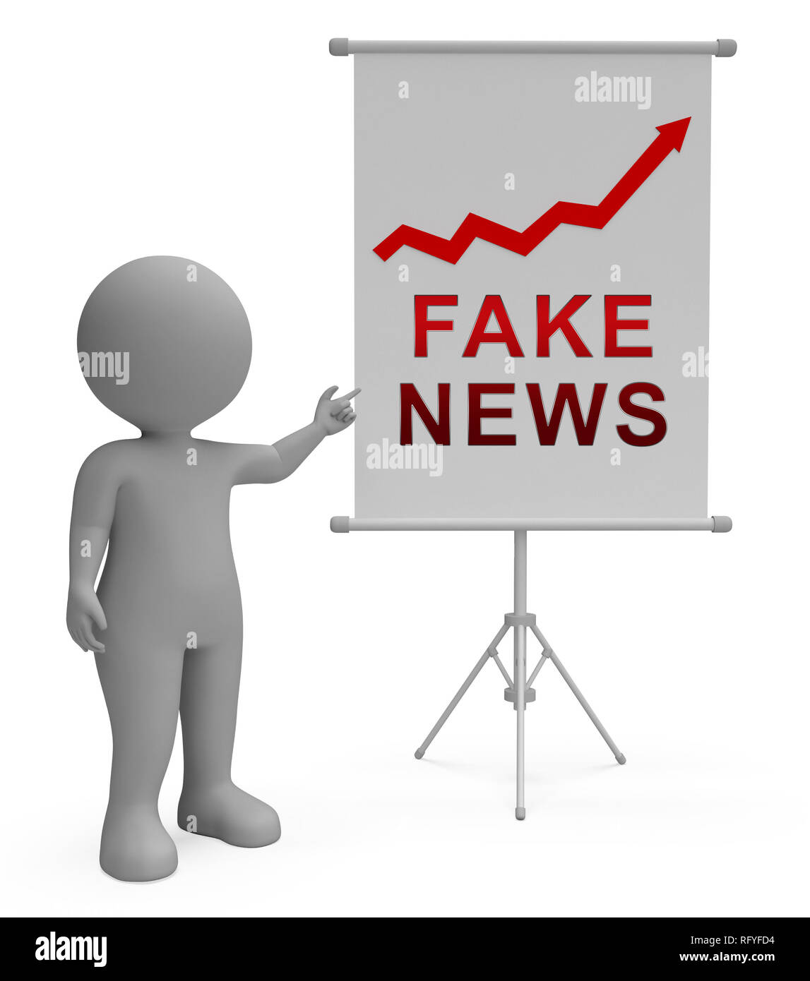 Fake News Media Graph Depicts Online Hoax And Misinformation. Lies In ...