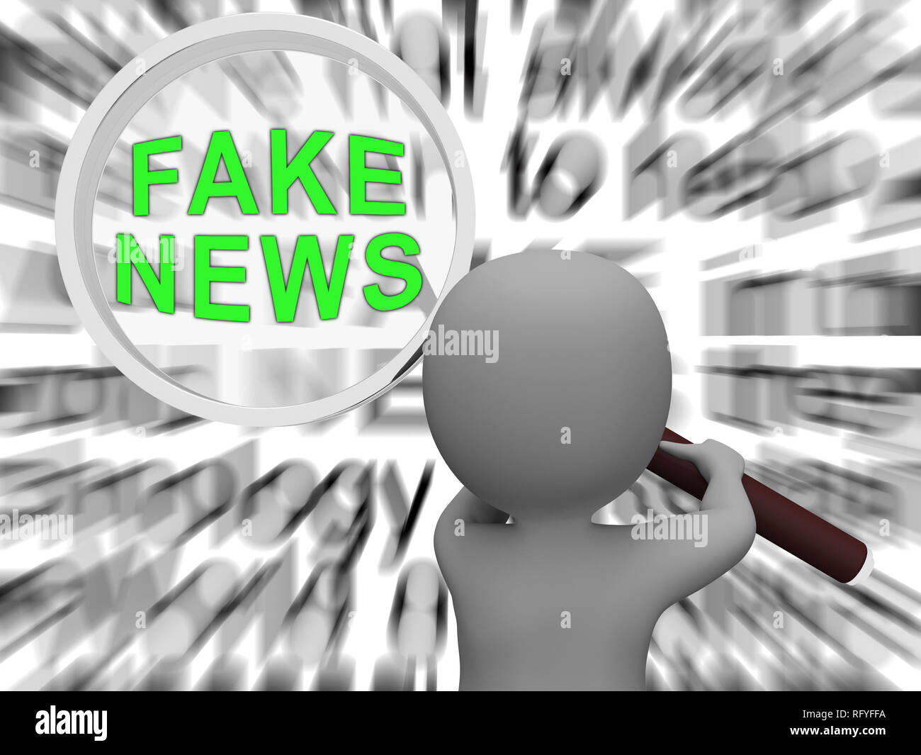 Fake News Newspaper Means Media Hoax And Misinformation. Lies In ...