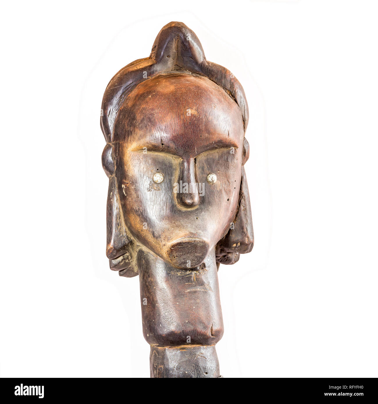 African ethnic wood carving from FANG ethnic - GABON Stock Photo - Alamy
