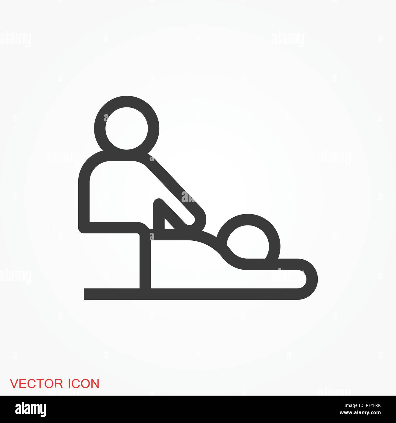 Massage Icon Spa Vector Illustration On White Background Stock Vector Image And Art Alamy