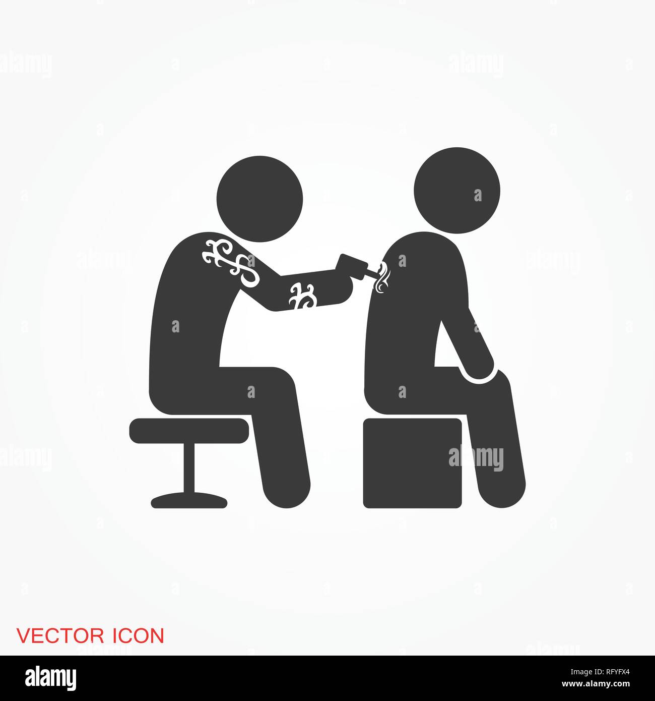 Body tattoo icon logo, vector sign symbol for design Stock Vector Image ...