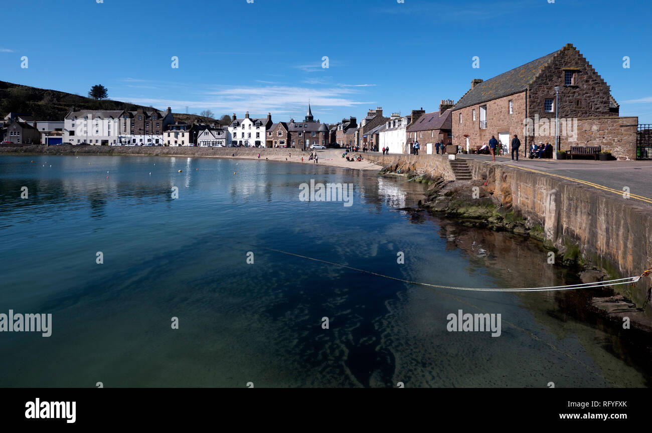 Stonehaven Harbour, Stonehaven, Aberdeenshire, Scotland, UK Stock Photo ...