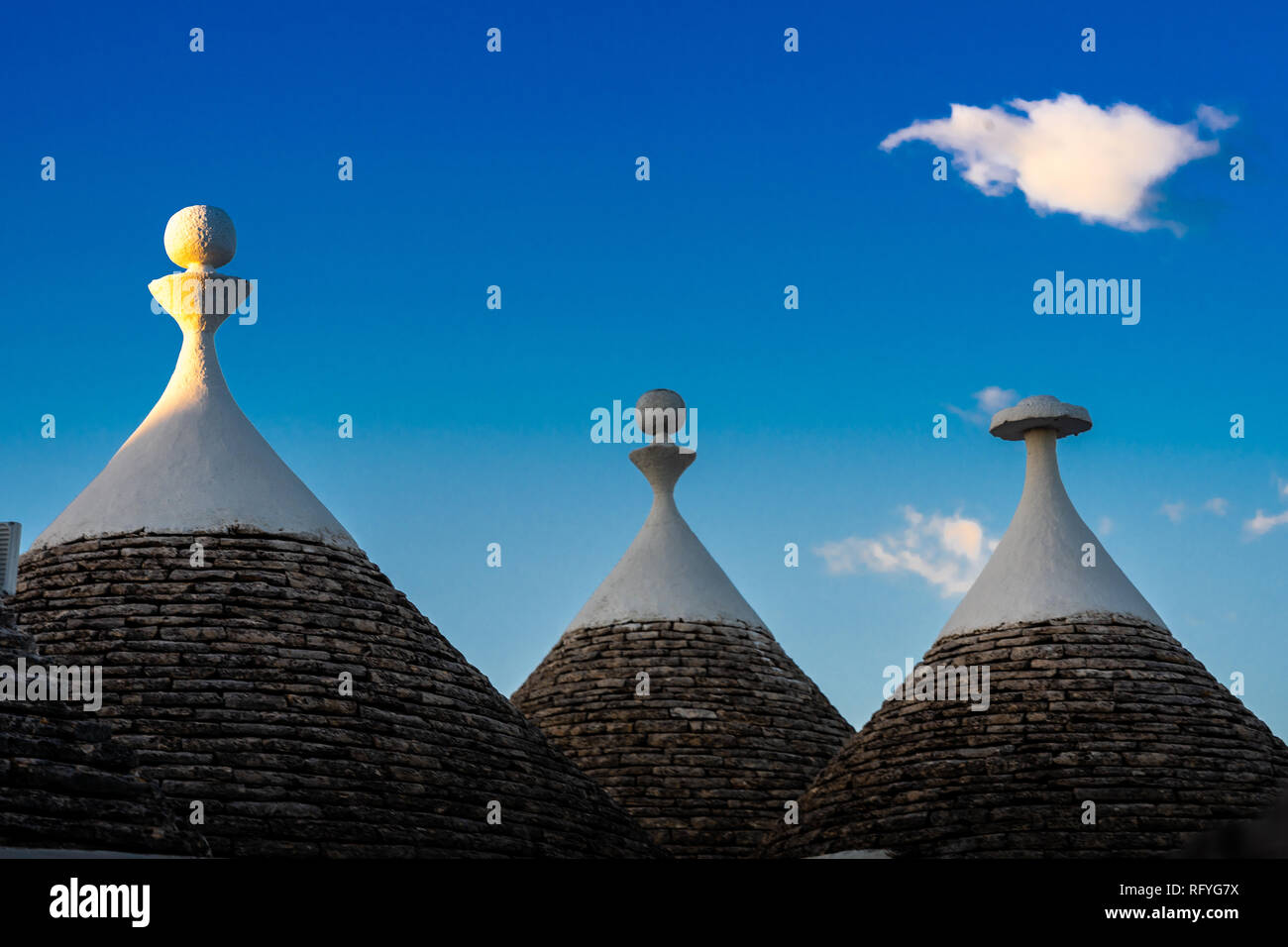 Trulli in Alberobello, Apulia / Puglia, Southern Italy; prehistoric ...
