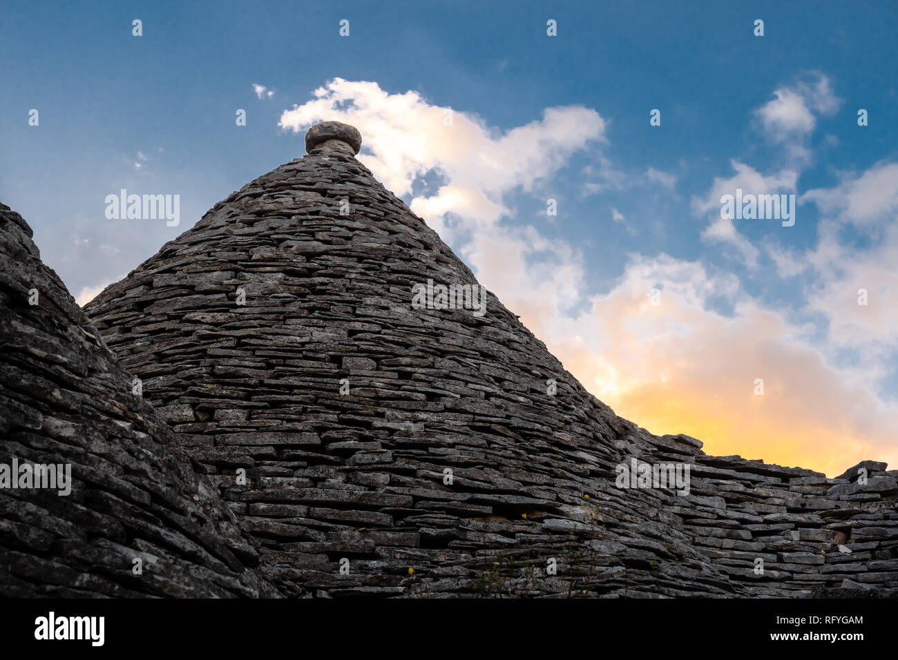 Trulli in Alberobello, Apulia / Puglia, Southern Italy; prehistoric ...