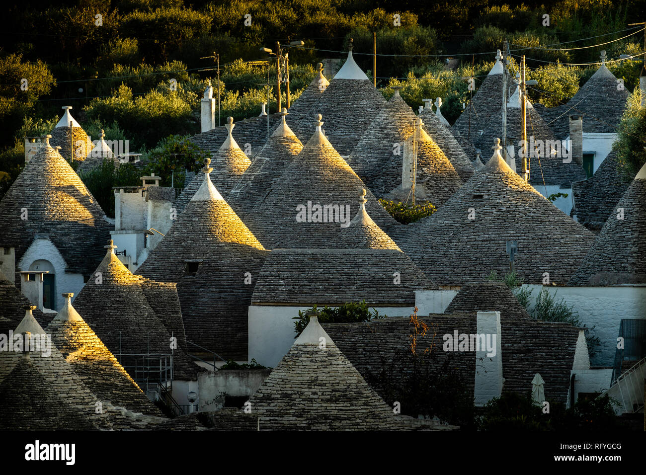 Trulli in Alberobello, Apulia / Puglia, Southern Italy; prehistoric ...