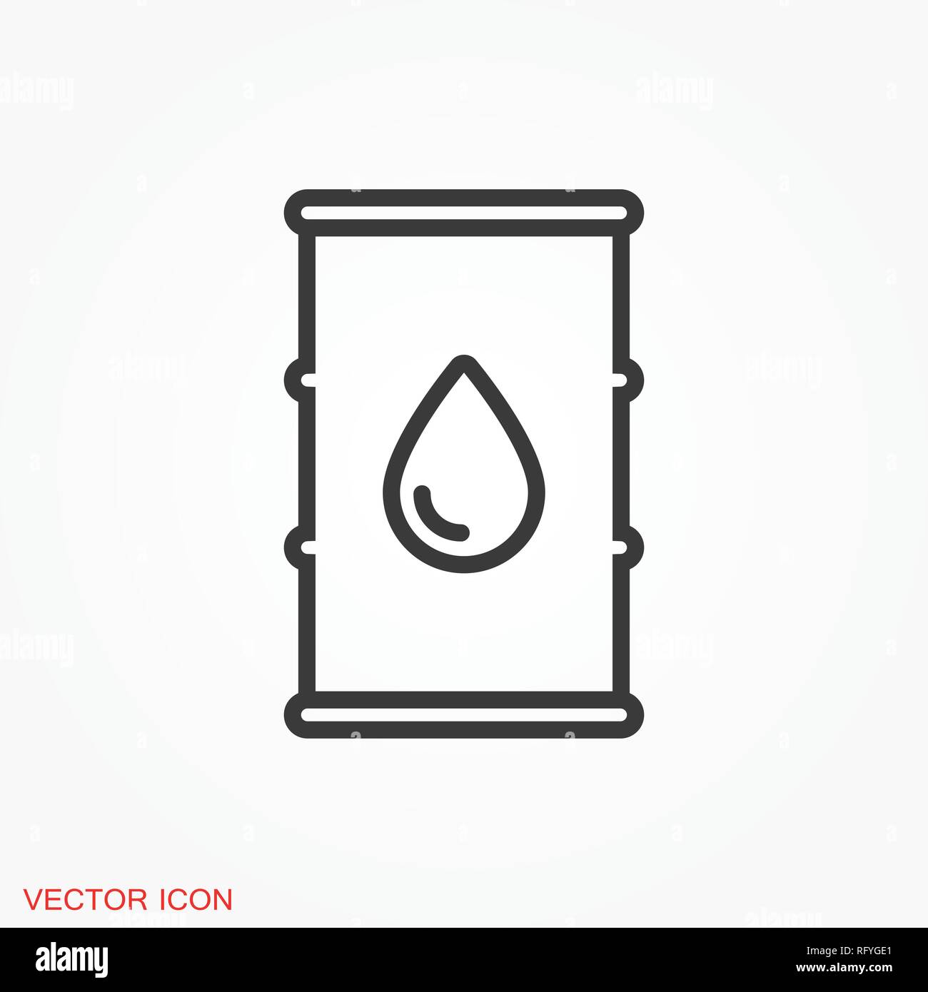 Oil drum container icon logo, vector sign symbol for design Stock ...