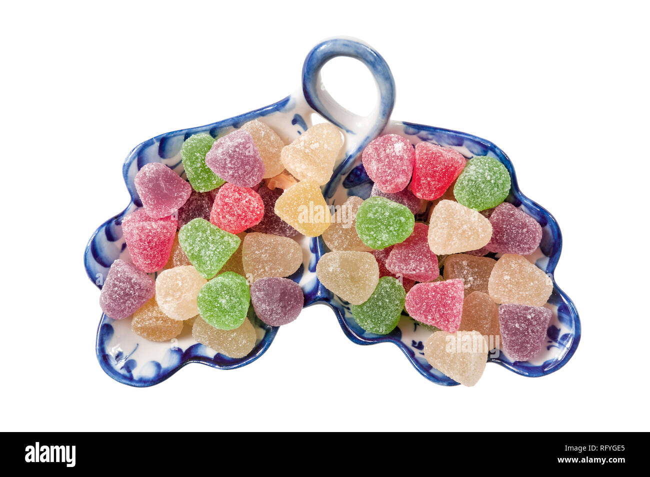 marmalade candy jelly isolated on white background Stock Photo - Alamy