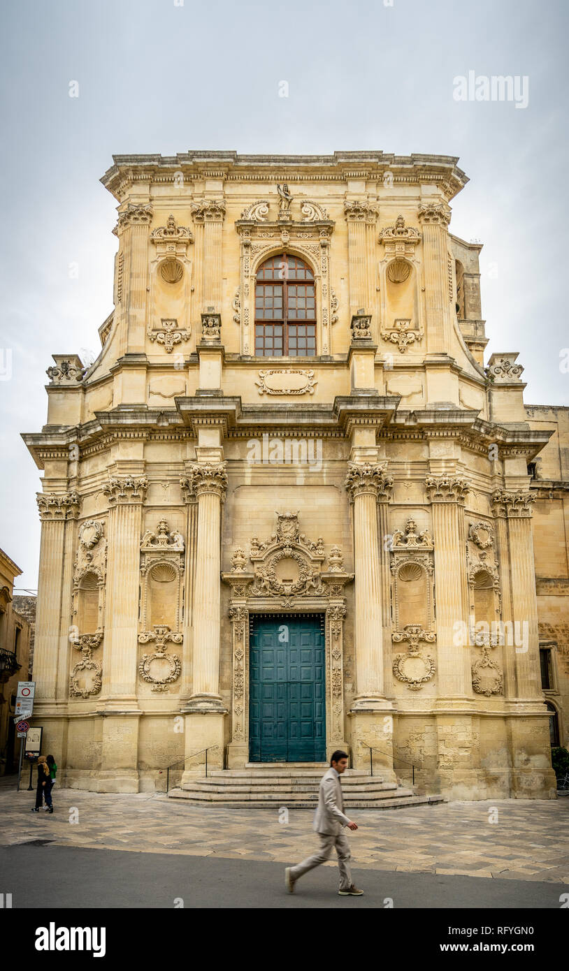 St church lecce puglia italy hi-res stock photography and images - Alamy