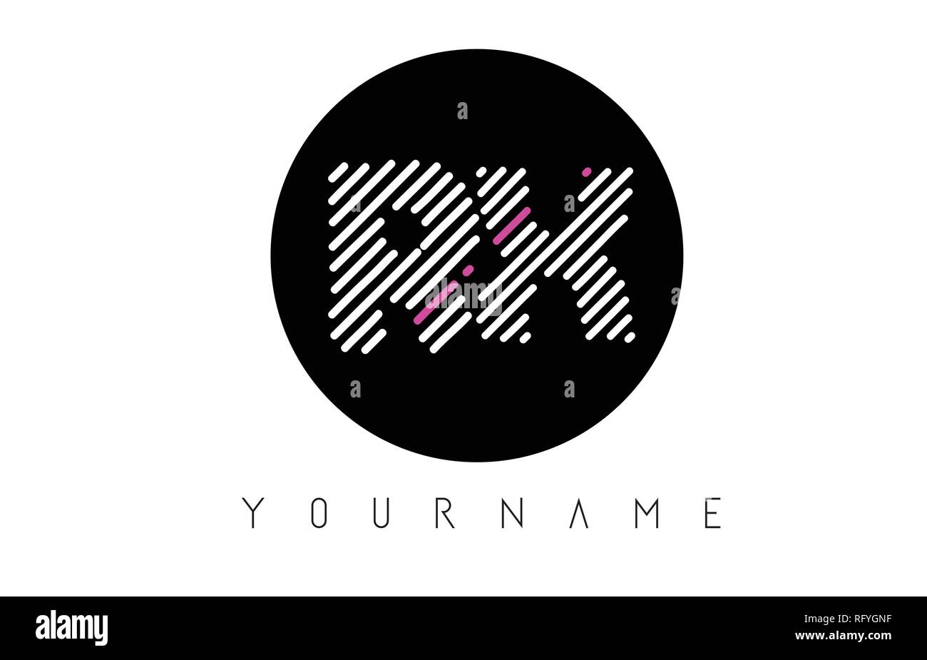 Rx letter logo design Stock Vector Images - Alamy