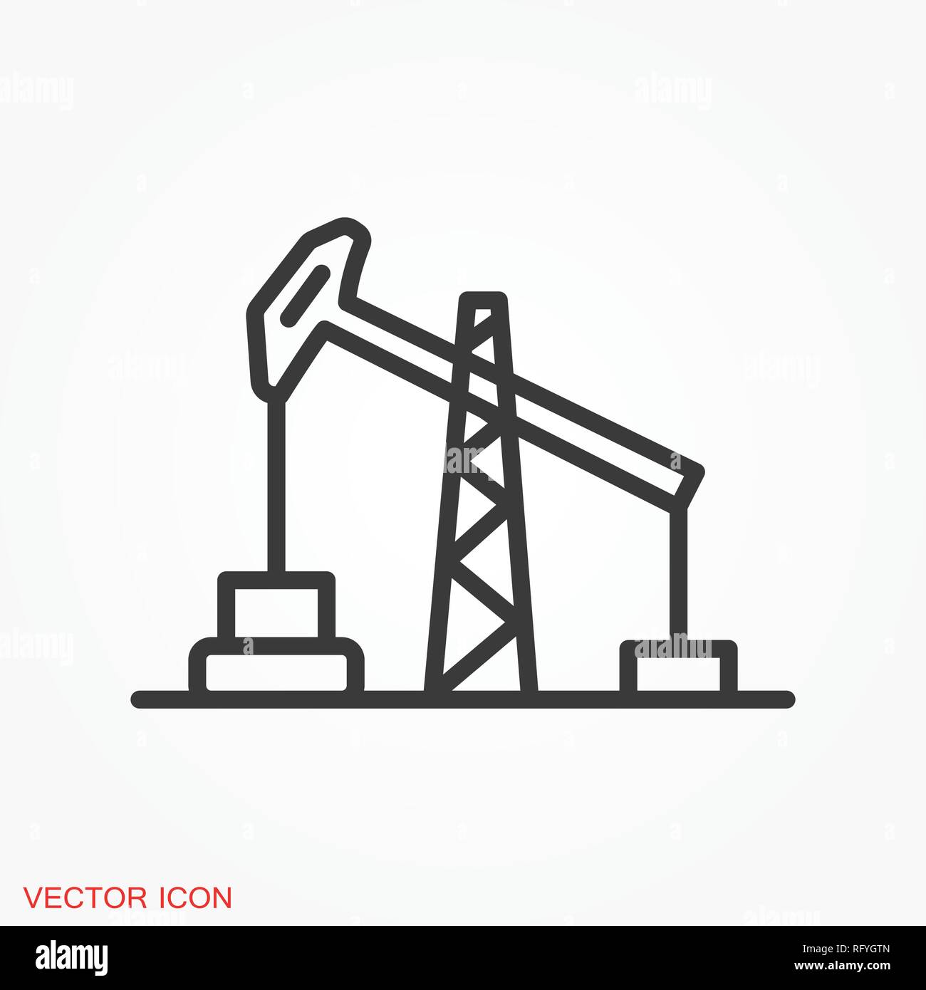 Oil pump icon logo, vector sign symbol for design Stock Vector Image ...