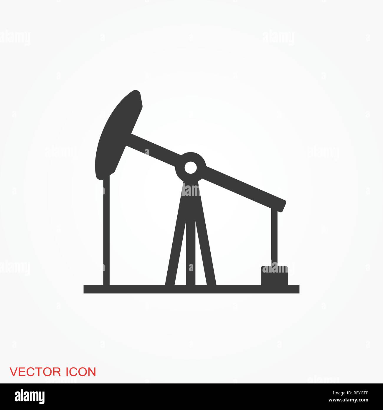 Oil pump icon logo, vector sign symbol for design Stock Vector Image ...