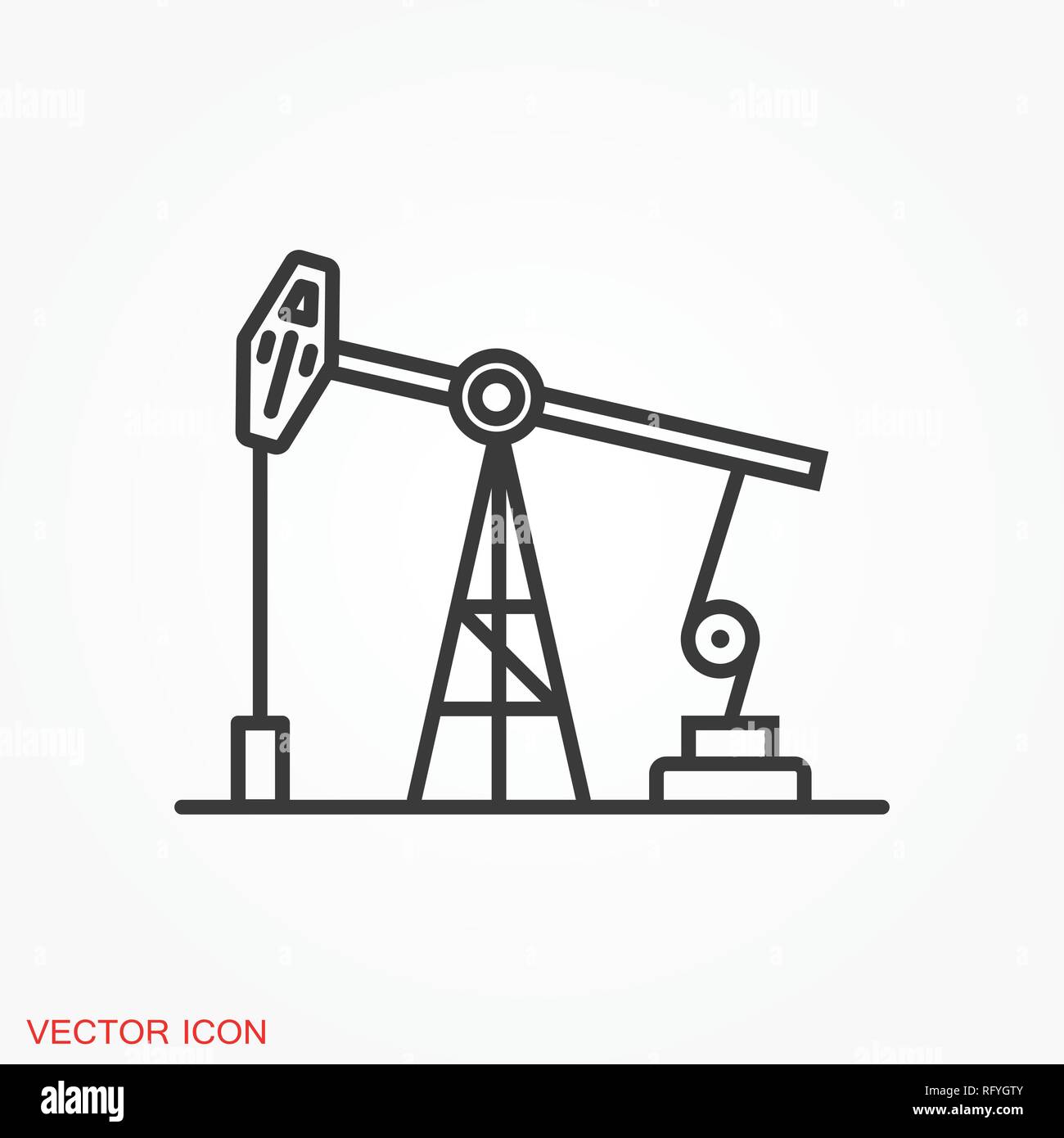Oil pump icon logo, vector sign symbol for design Stock Vector Image ...